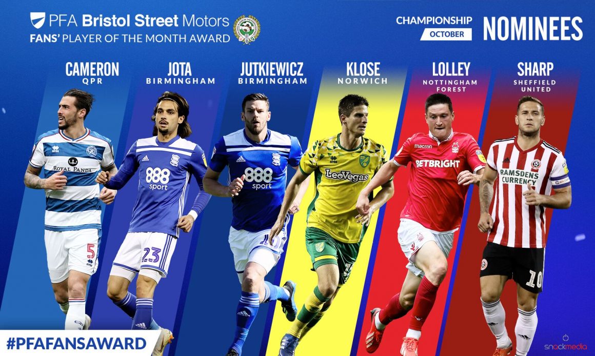 Sharp nominated for PFA Fans Player of the Month Award – October ...